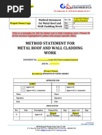 Method Statement - Roof Installation 06.01.22 | PDF | Roof | Building ...