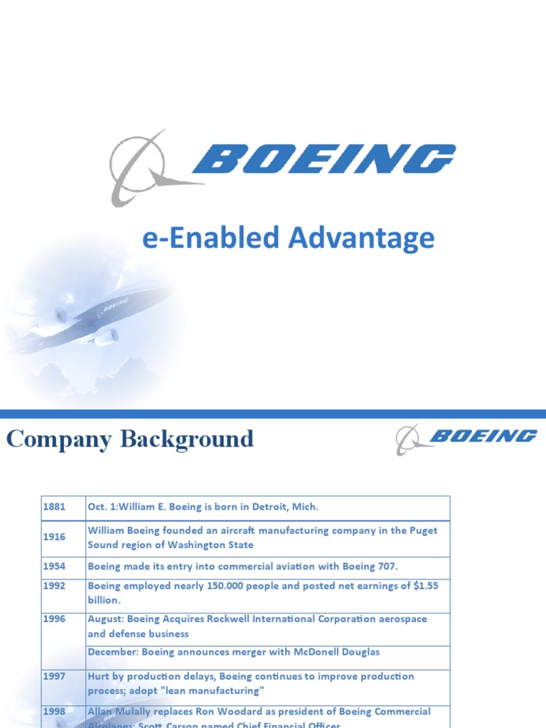 Boeing's E-Enabled Advantage | PDF | Boeing | Aviation