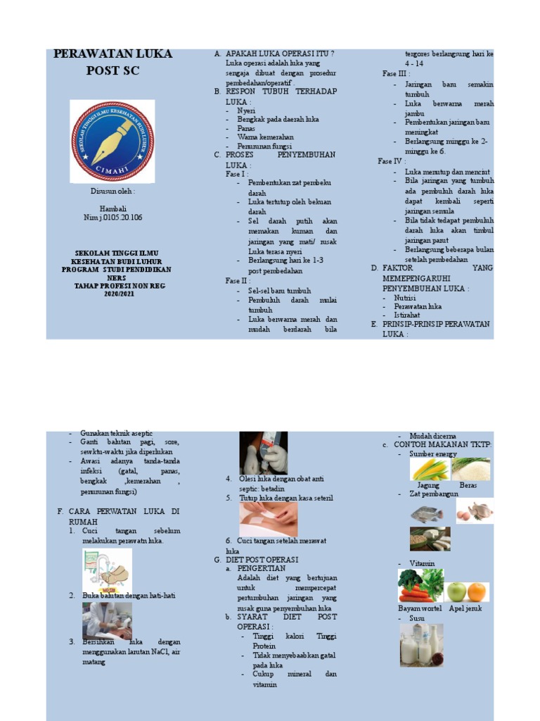 Mempercepat Penyembuhan Luka Operasi | PDF