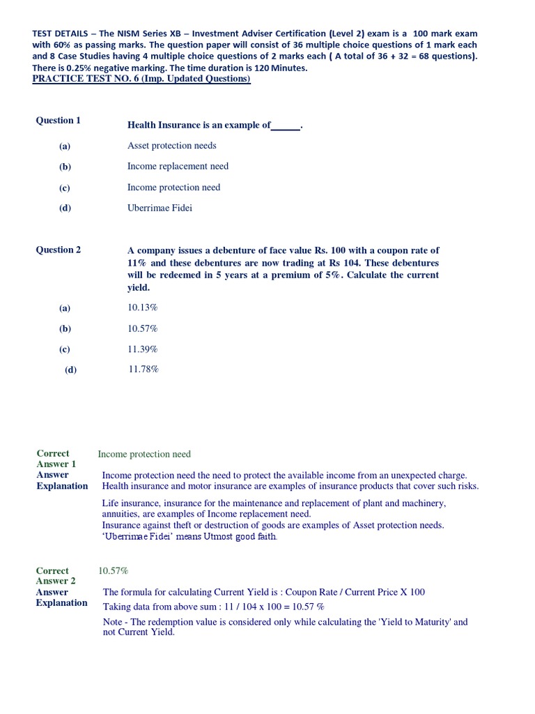 Level 2 300 Question | PDF | Investing | Bonds (Finance)
