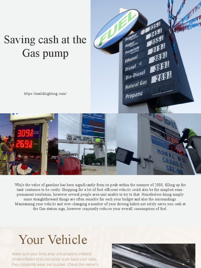 Saving Cash at The Gas Pump | PDF | Fuel Efficiency | Vehicles