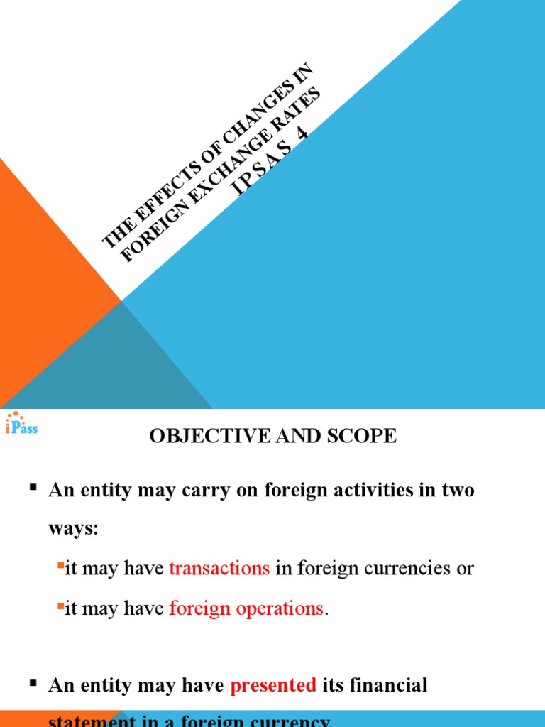 IPSAS 4: Foreign Exchange Effects | PDF | Foreign Exchange Market ...