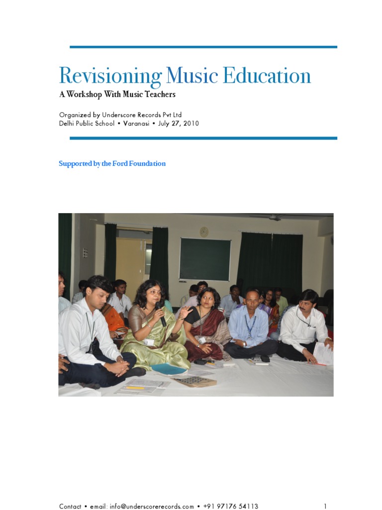 A report on "Revisioning Music Education" - a workshop with music ...