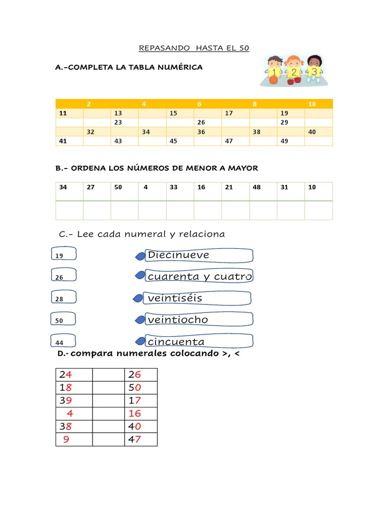 Repasando Hasta El 50 | PDF
