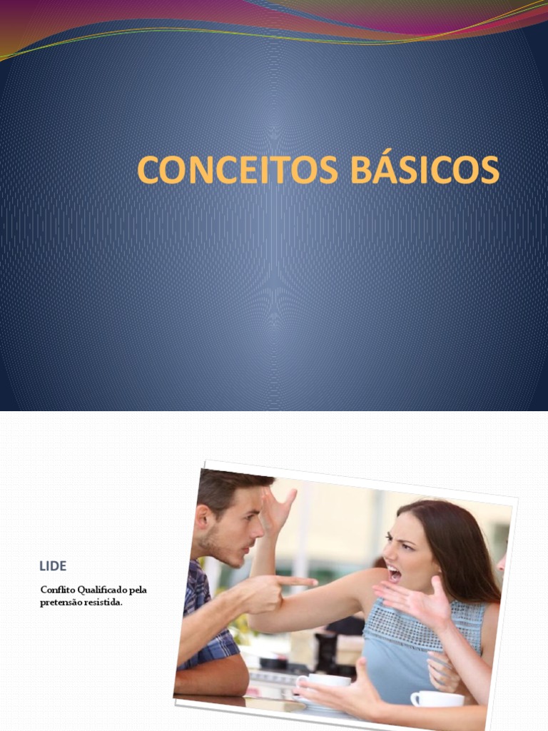 Aula 2-Conceitos Básicos | PDF | Direito Processual | Procedimento jurídico