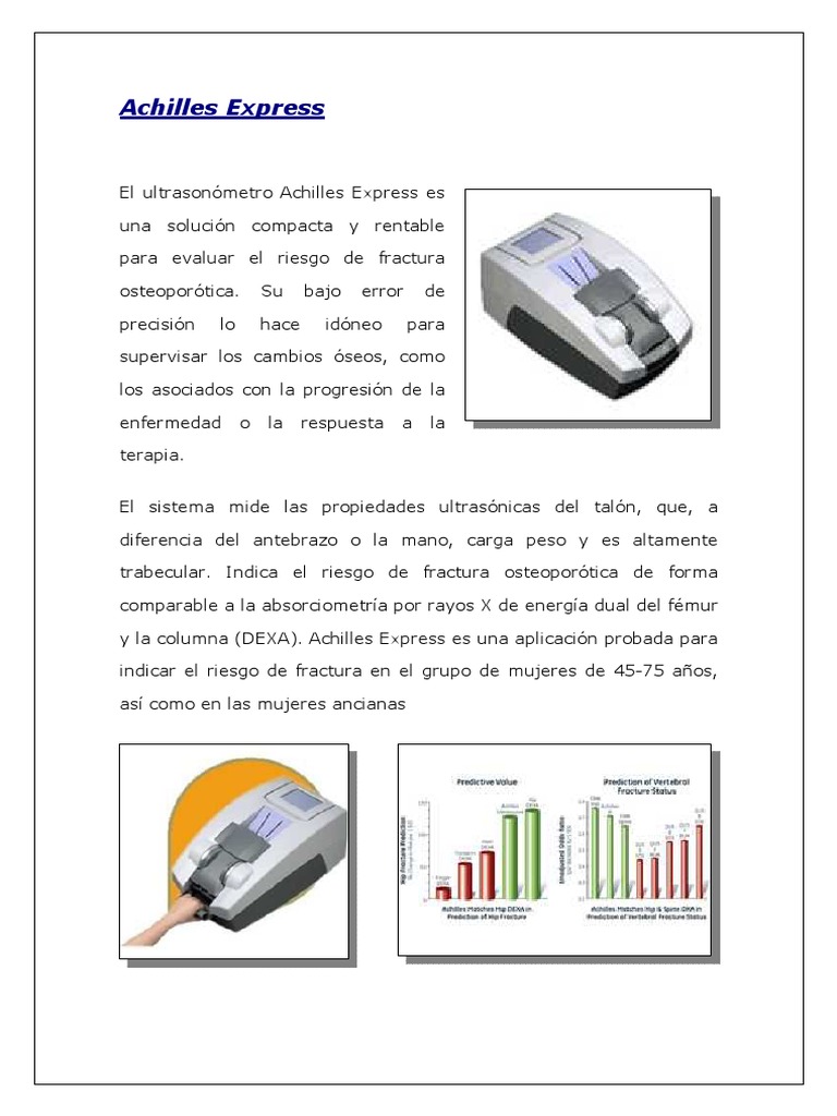 Densitometro Achilles Express | PDF | Test (Assessment) | Computing