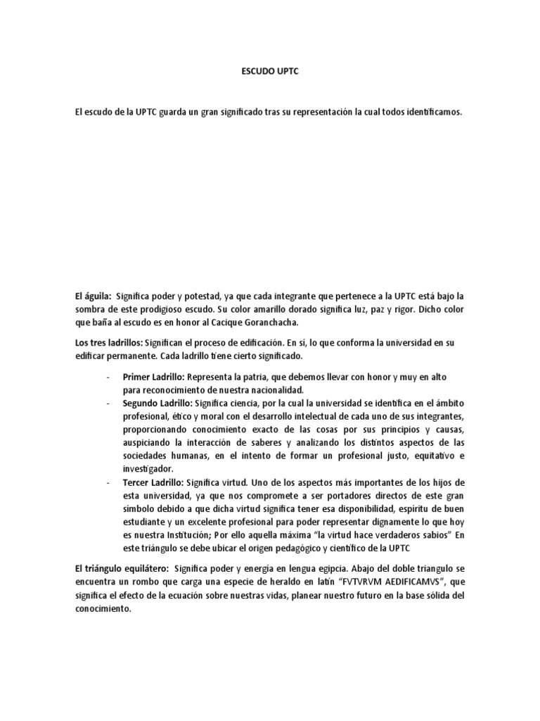 Escudo Uptc | PDF