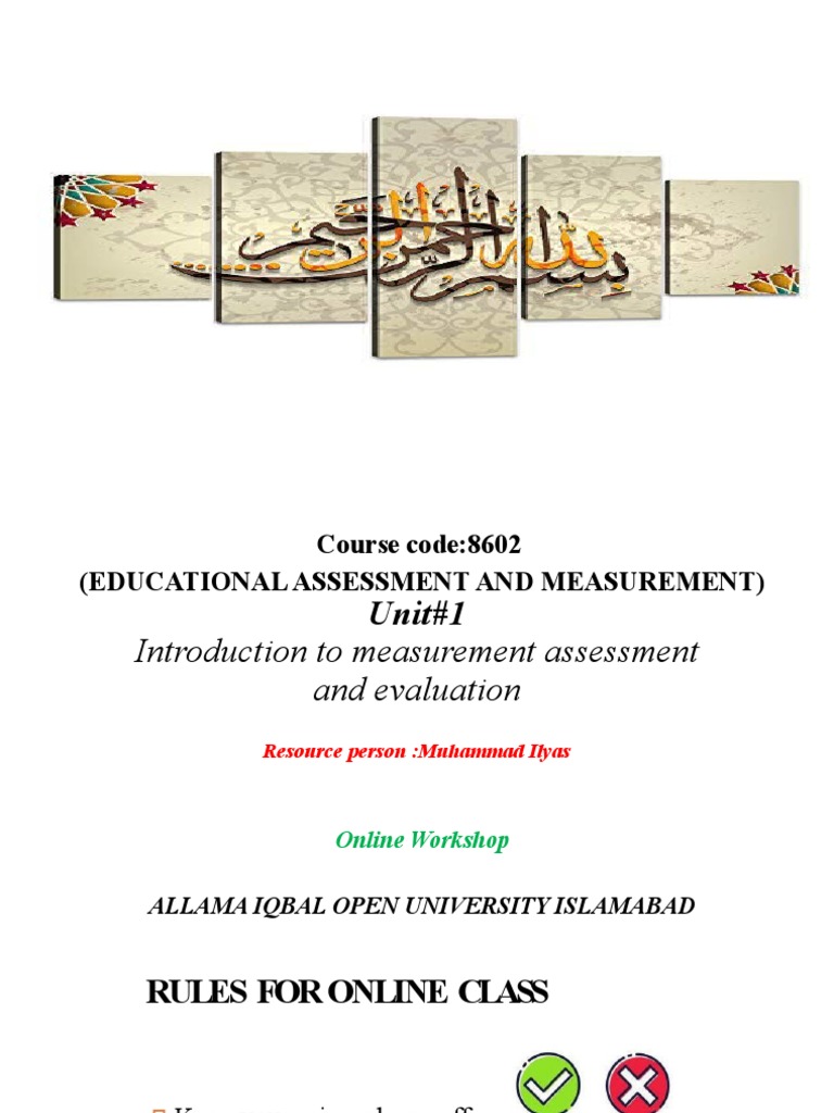 26 August 8602 Unit - 1 | PDF | Educational Assessment | Evaluation