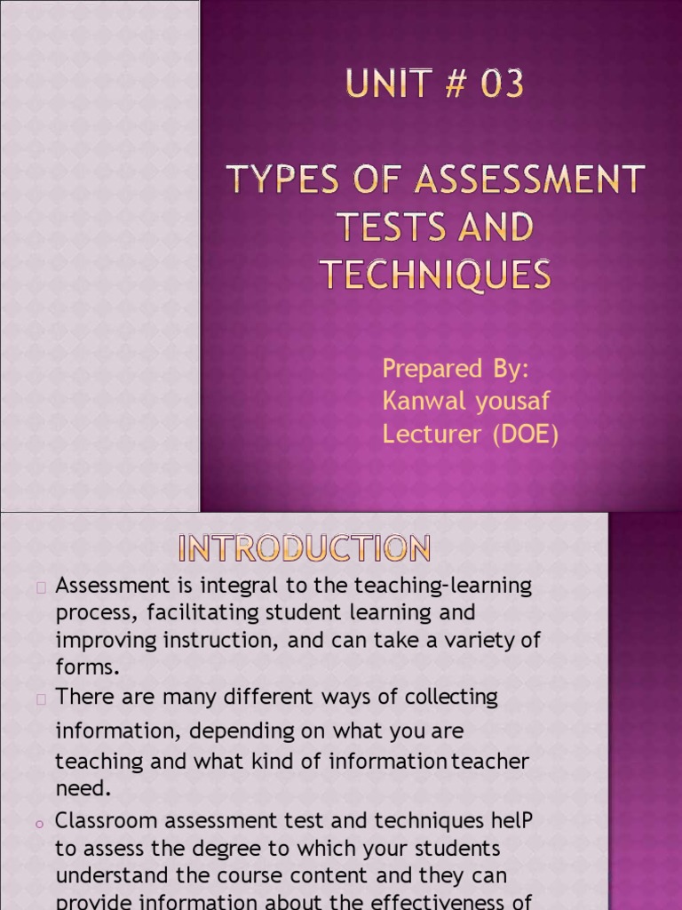 Unit 03 8602 Pdf Test Assessment Educational Assessment