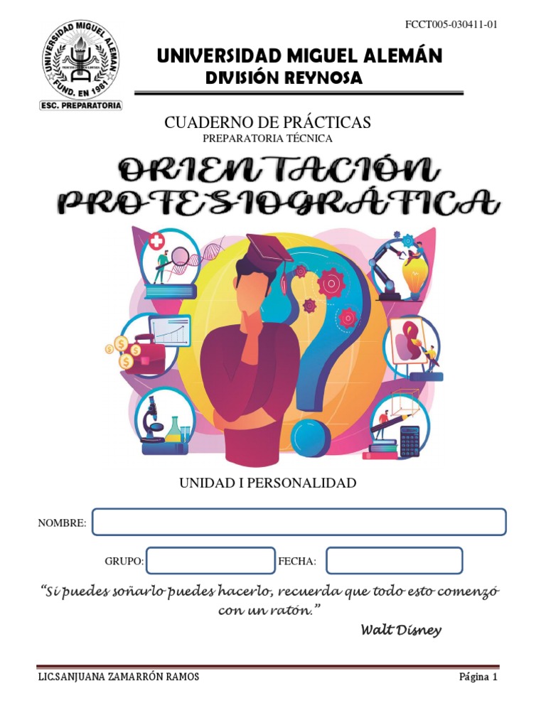 Práctica Orientación Profesiográfica | PDF | Dormir | Movimiento rápido ...