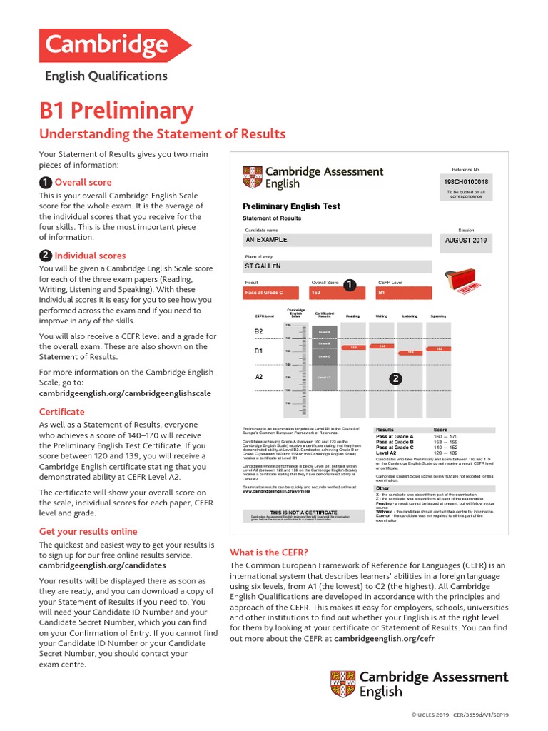 Understanding Your Statement of Results Preliminary | PDF | Vocational Education | Statistics Of ...