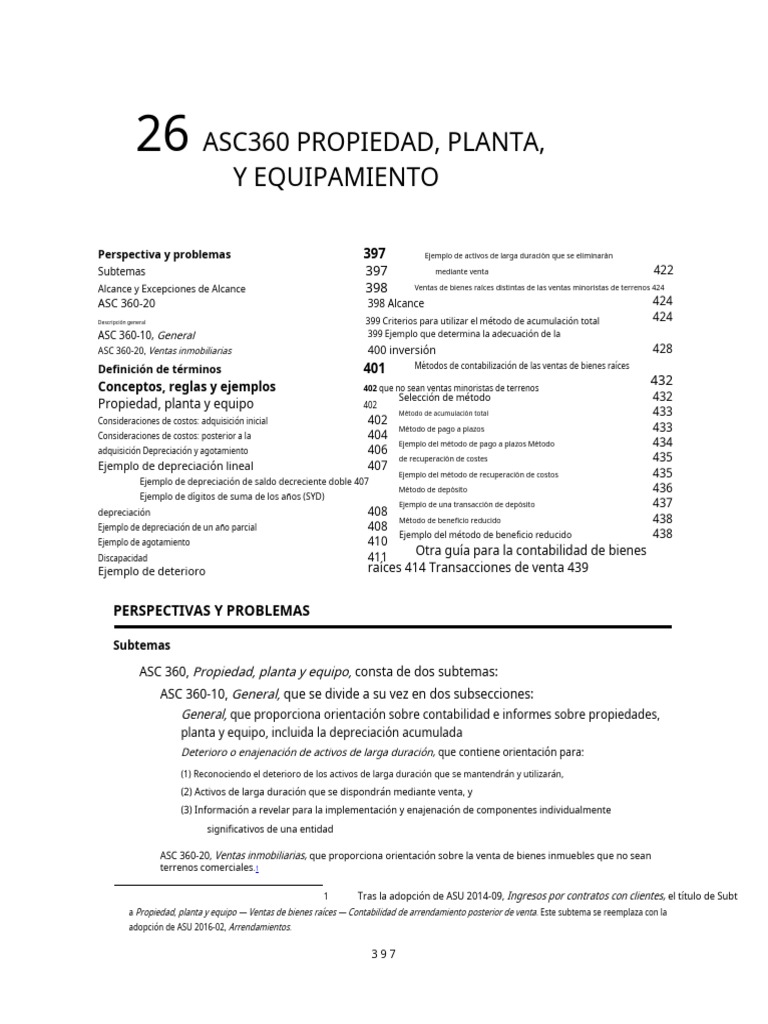 Guía ASC 360: Activos y Ventas Inmobiliarias | PDF | Depreciación ...