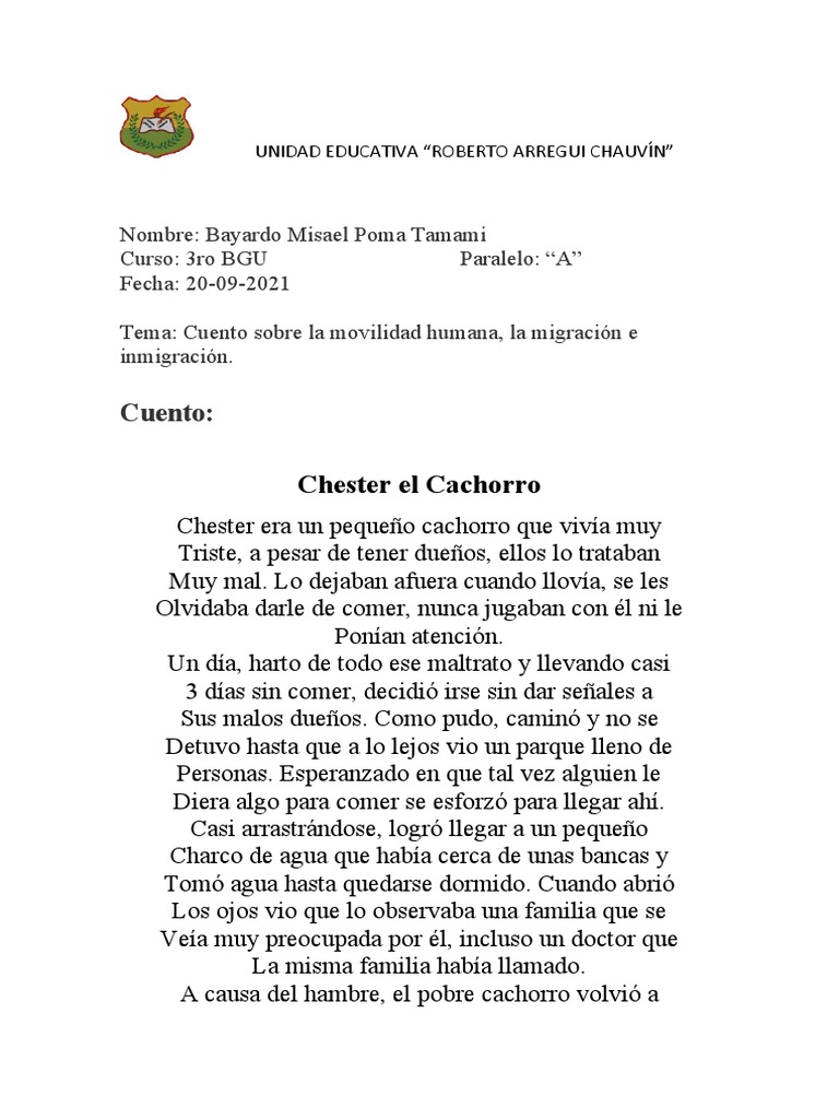 Chester El Cachorro | PDF