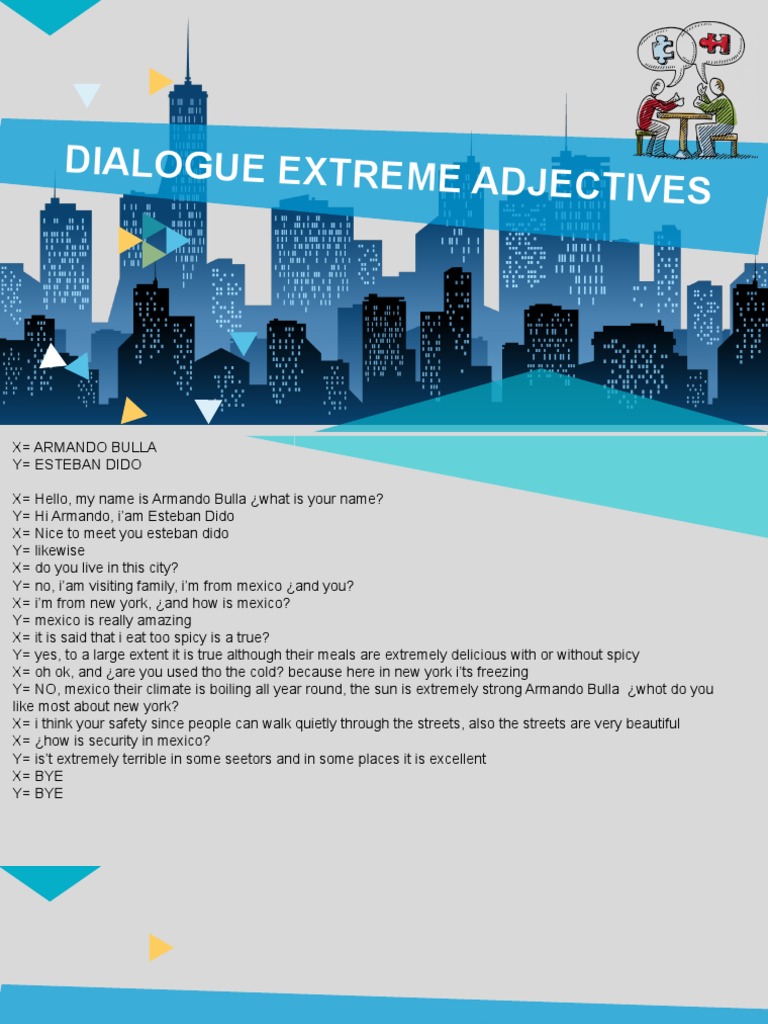 Dialogue Extreme Adjectives | PDF