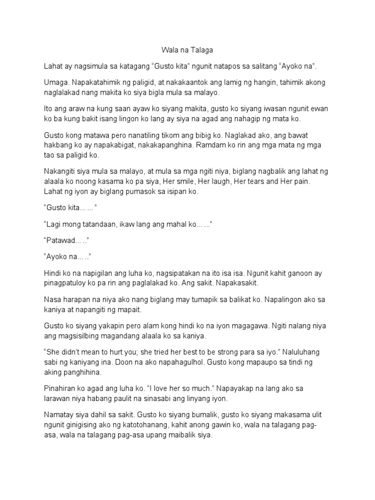 Wala Na Talaga | PDF