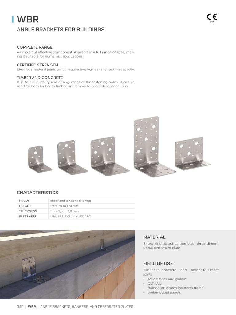 Angle Brackets For Buildings: Complete Range | PDF | Lumber ...