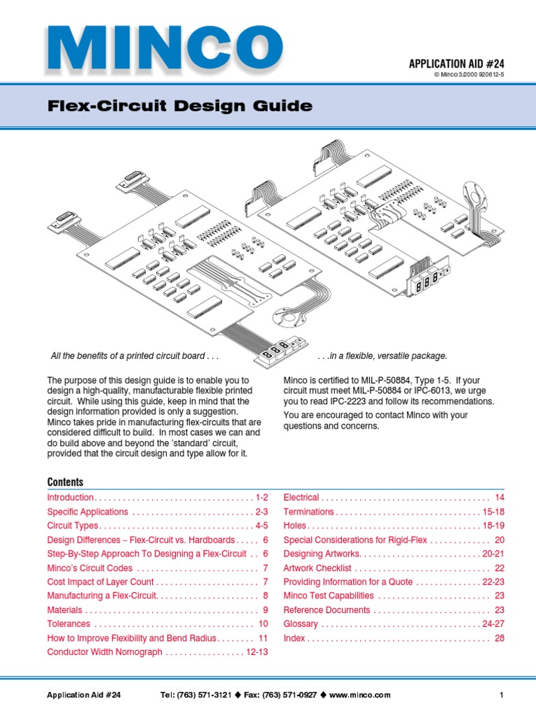 Flex-Circuit Design Guide: Application Aid #24 | PDF | Printed Circuit ...