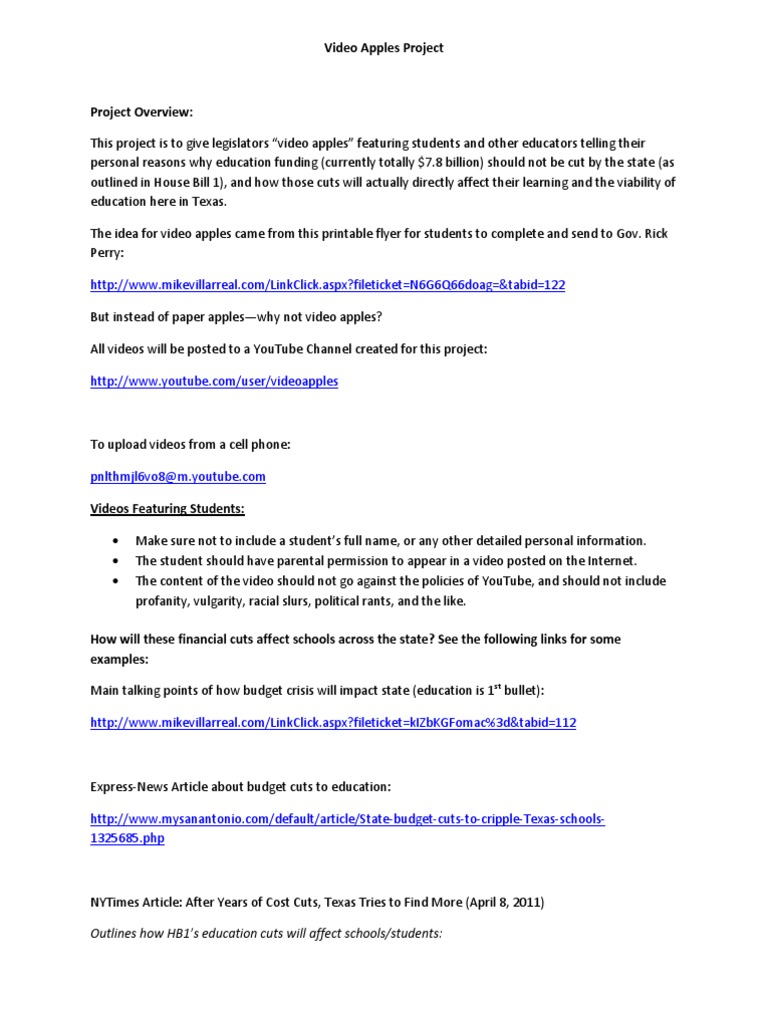 Video Apples Project | PDF | Apple Inc. | You Tube
