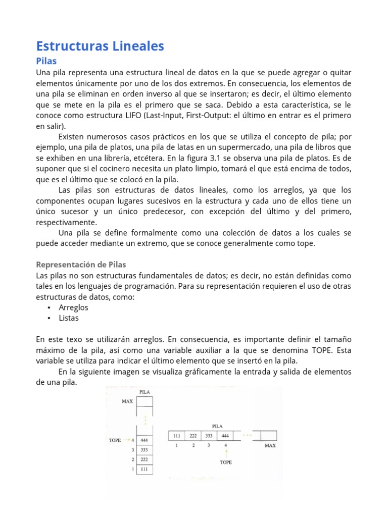Estructuras Lineales | PDF | Cola (tipo de datos abstractos) | Puntero ...