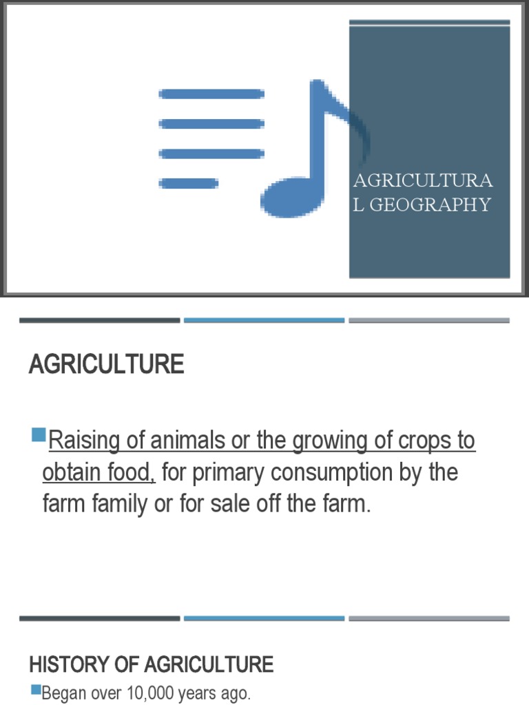Agricultural Geography | PDF | Agriculture | Green Revolution