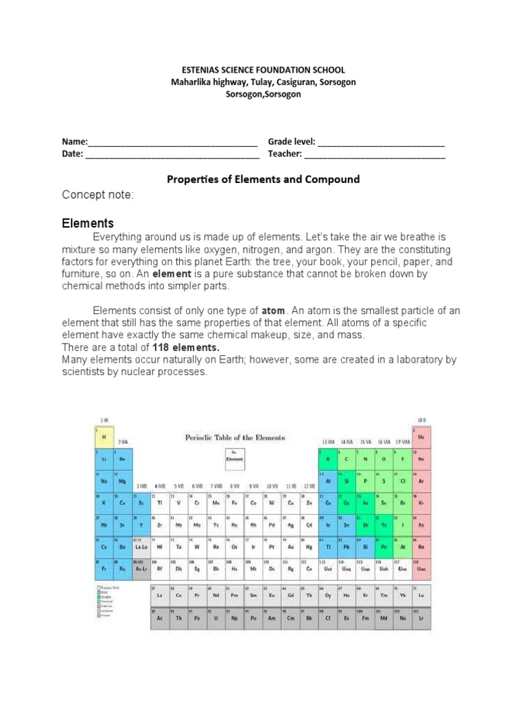 Grade 7 | PDF | Chemical Compounds | Chemistry