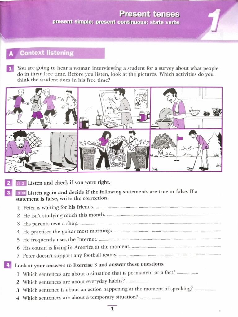 Present and Past Simple | PDF