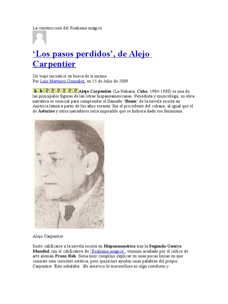 Carpentier-La Construcción Del Realismo Mágico | PDF | Las artes