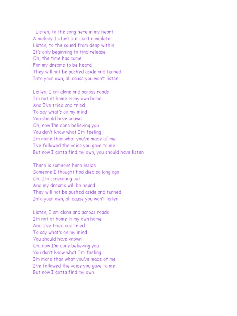 Beyoncé - Listen | PDF