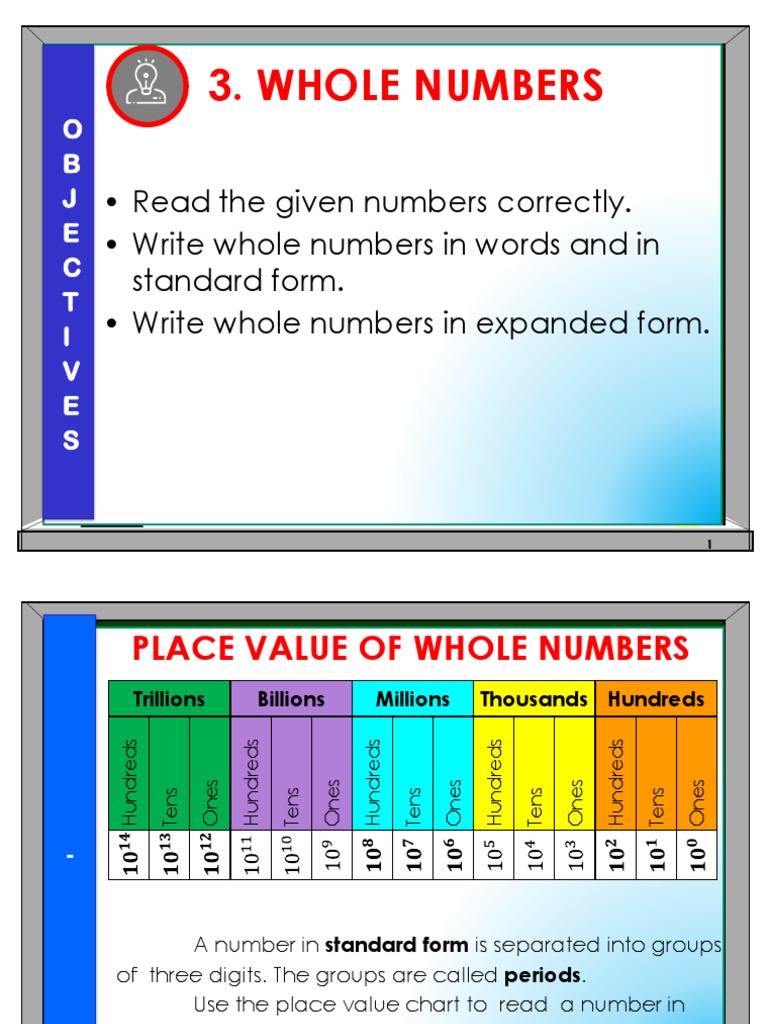 Understanding Place Value and Writing Whole Numbers | PDF | Notation ...