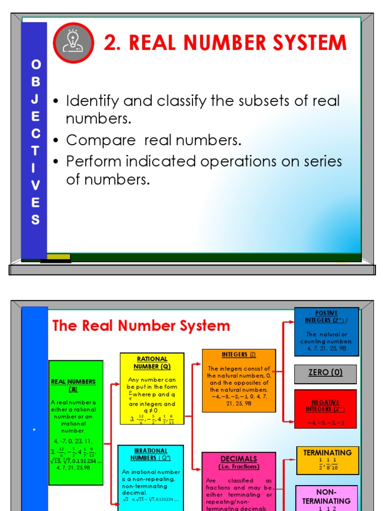 LMS 2 - I. Real Number System | PDF | Numbers | Rational Number