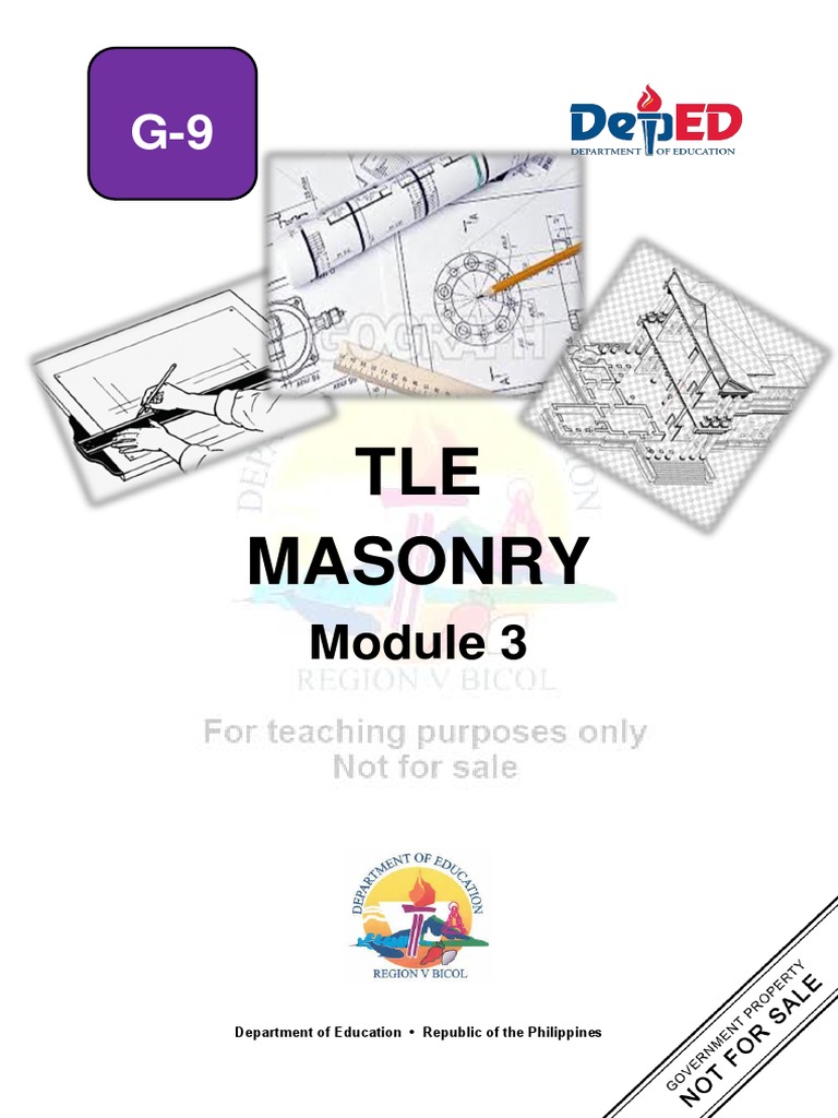 GRADE 9 Masonry-Module 3 - G-9 | PDF | Economic Sectors