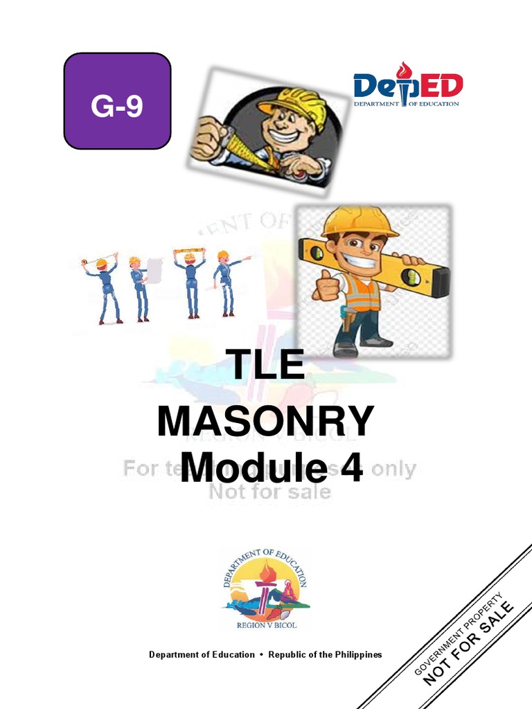 GRADE 9 Masonry Module 4 G 9 | PDF | Ratio | Area
