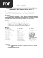 Science Laboratory Manual | PDF | Laboratories | Contact Lens