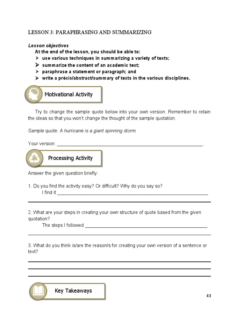 EAPP Module Lesson 3 | PDF | Walden
