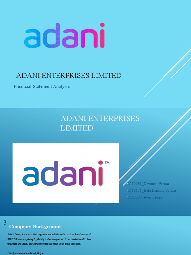 Adani Enterprises Limited: Financial Statement Analysis | PDF | Debt ...