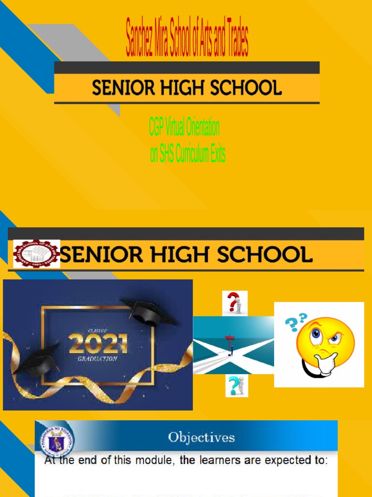 Shs Curriculum Exits | PDF