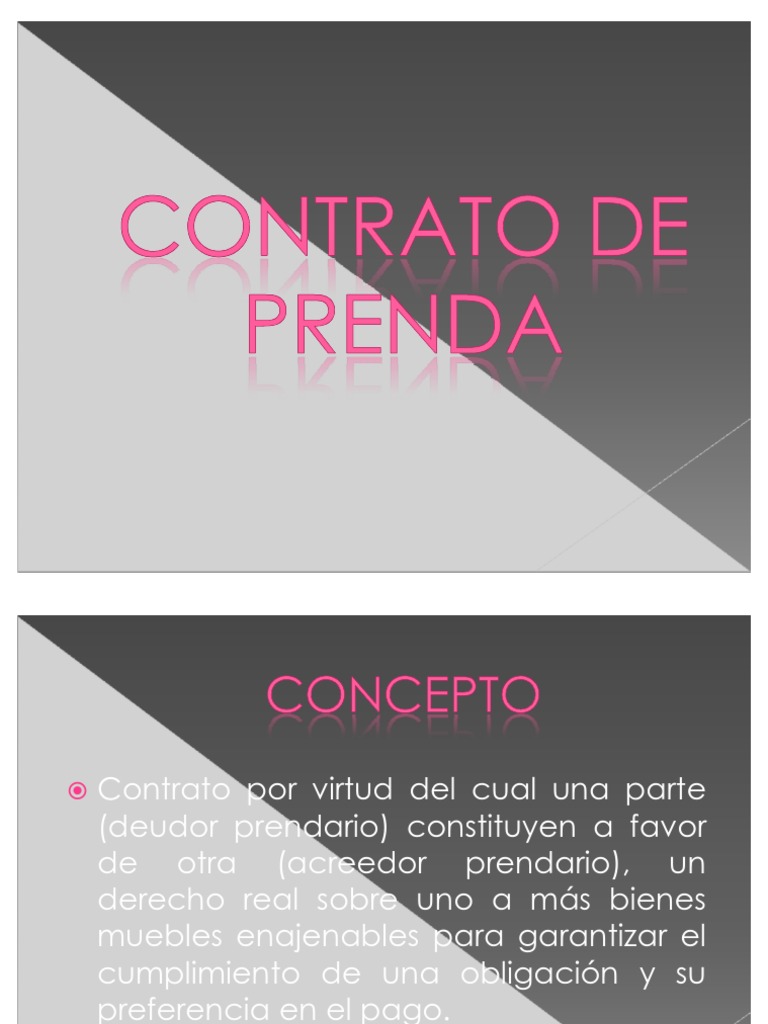 Contrato de Prenda | PDF