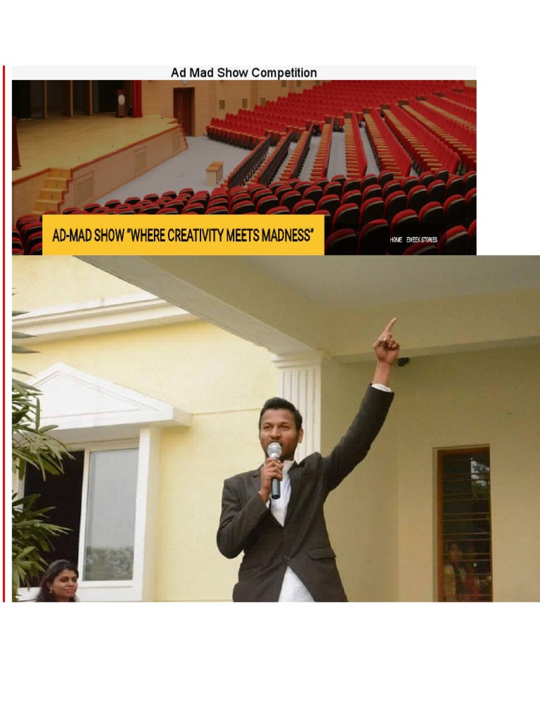 Creative Ad Mad Show Competition Guide | PDF | Advertising | Creativity