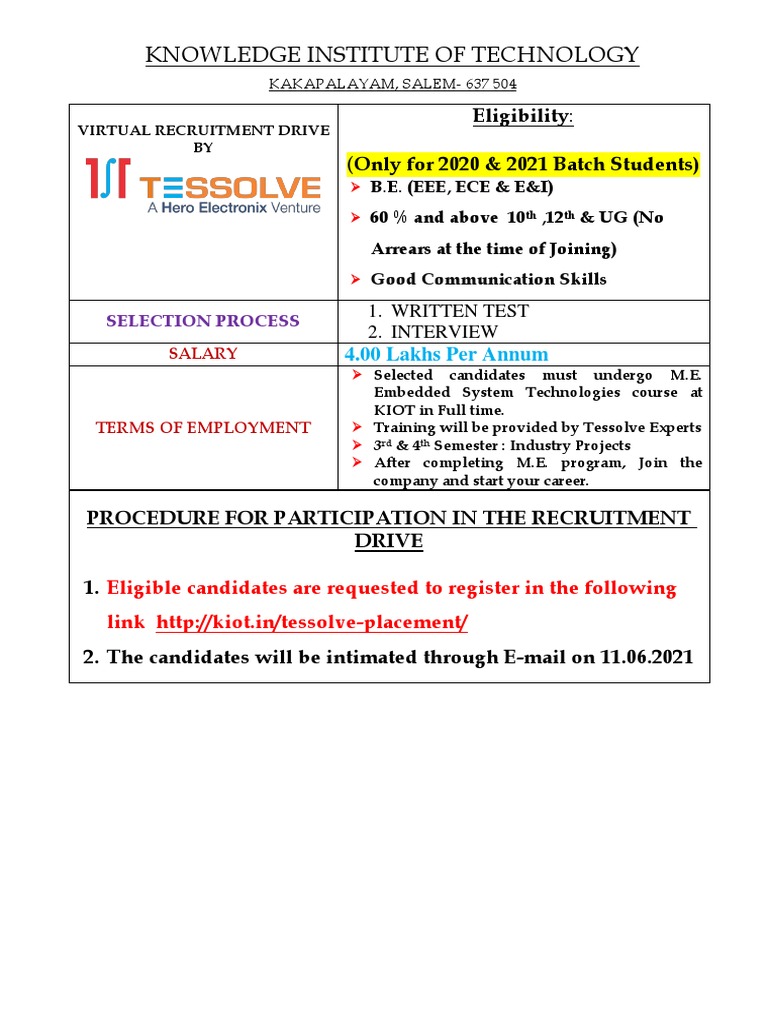 Tessolve Poster | PDF