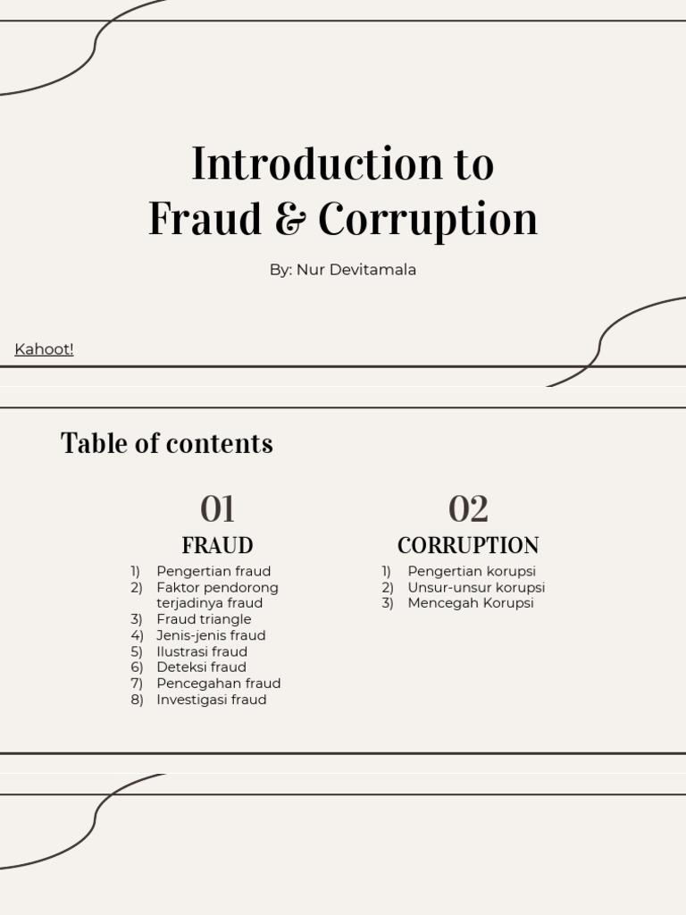 03-Introduction To Fraud and Corruption | PDF | Ilmu Sosial