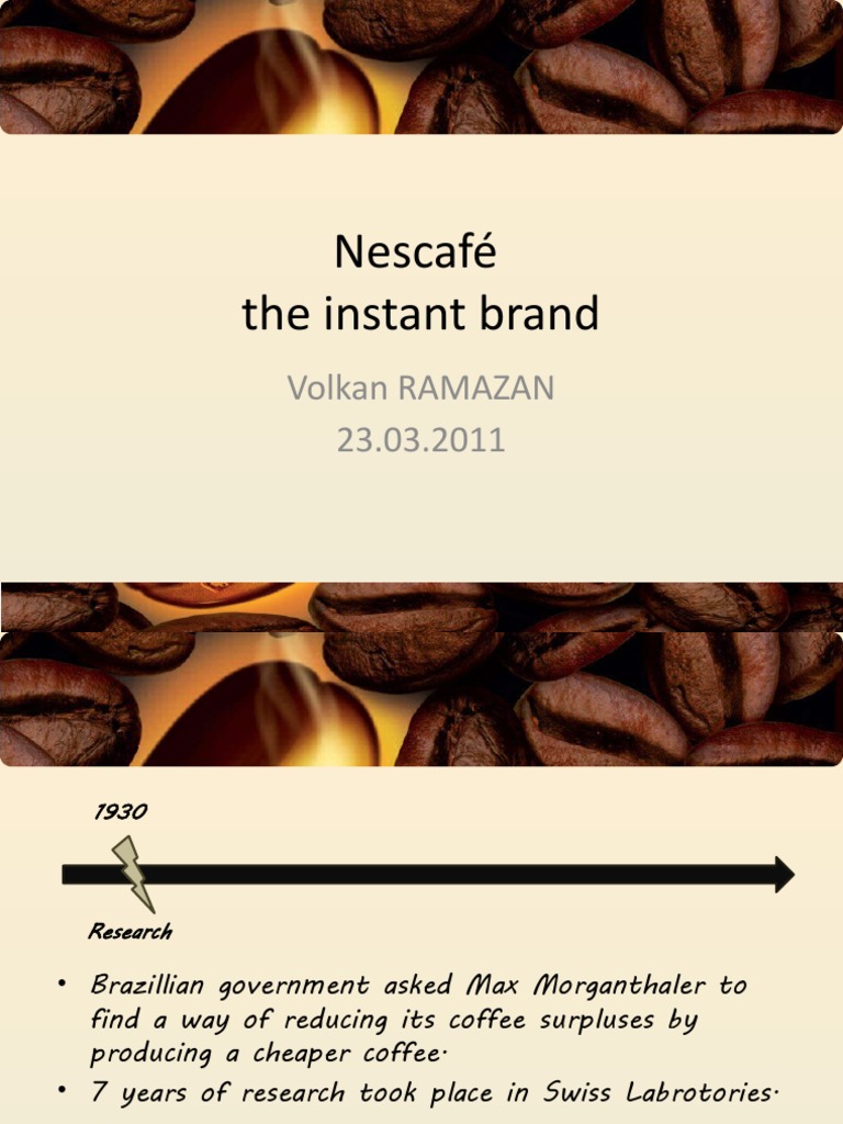 Nescafé Brand Presentation | PDF | Coffee | Brand