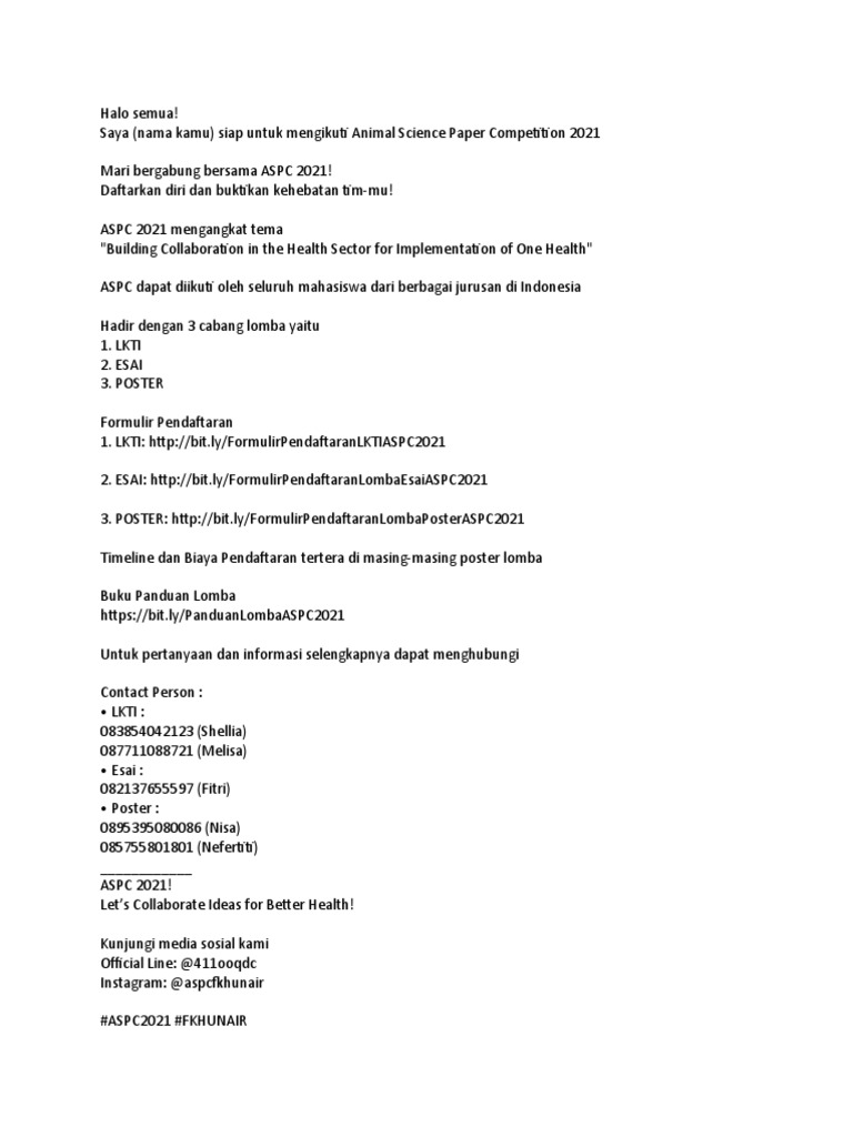 Caption Twibbon | PDF