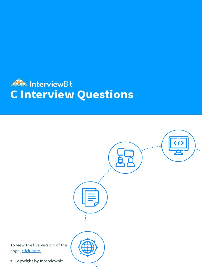C Interview Questions: Click Here | PDF | Pointer (Computer Programming) | Subroutine