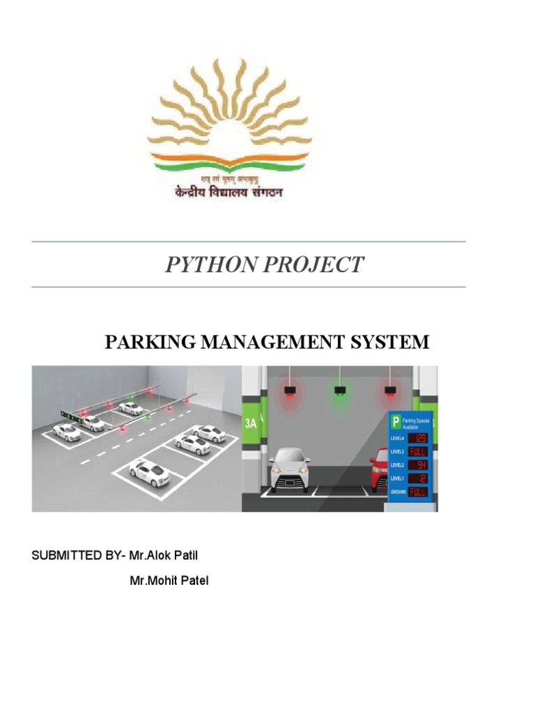 Parking Management System: A Python-Based Application for Managing ...