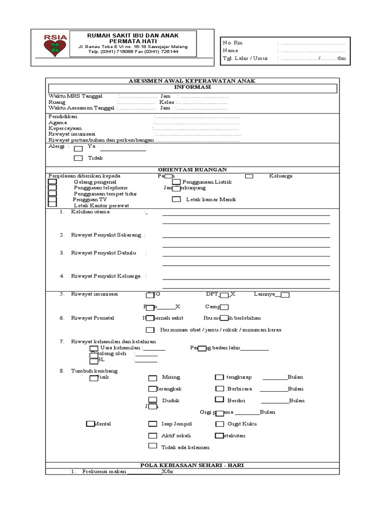 Form Anak Baru | PDF