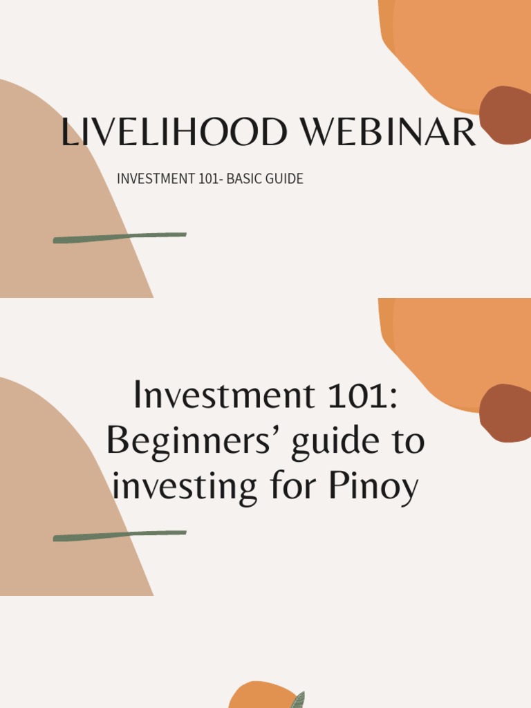 Investment 101 Beginners Guide To Investing For Pinoy 1 | PDF ...
