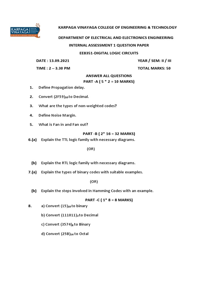 IA 1 DLC QUESTION PAPER | PDF | Computers