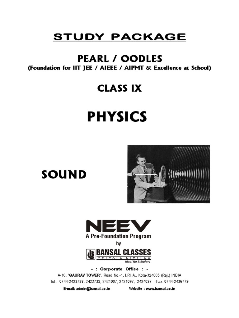 Physics: Sound | PDF | Waves | Sound