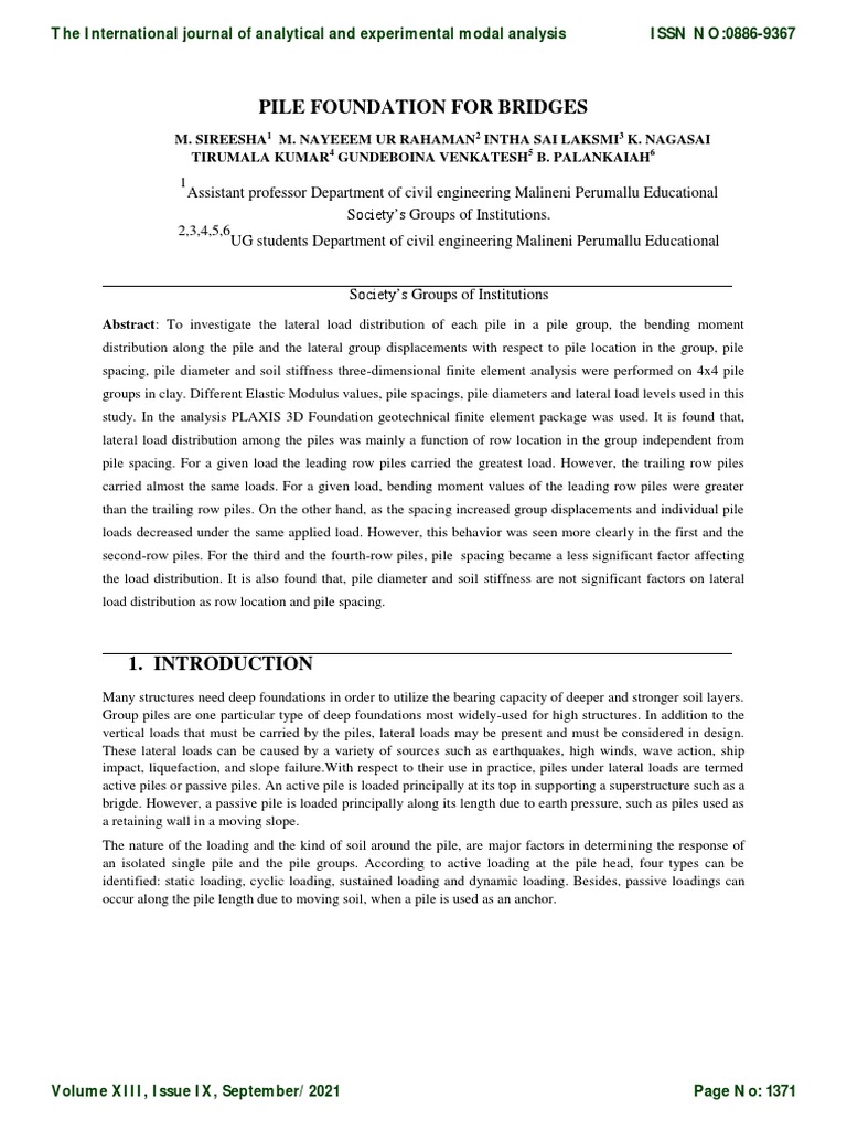 Pile Foundation For Bridges | PDF | Deep Foundation | Geotechnical Engineering