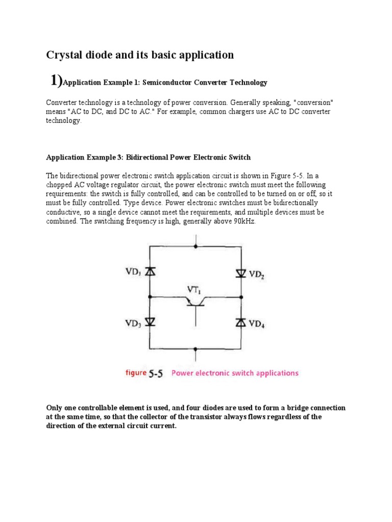 Crystal Diode and Its Basic Application - Docx 222 | PDF | Rectifier ...